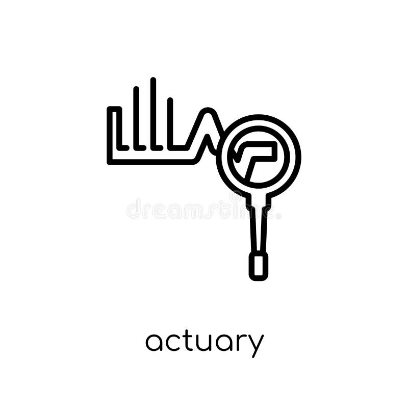 Actuary Icon from Professions Collection. Stock Vector - Illustration ...