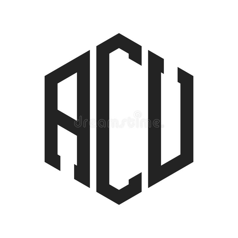 ACU Logo Design. Initial Letter ACU Monogram Logo Using Hexagon Shape ...