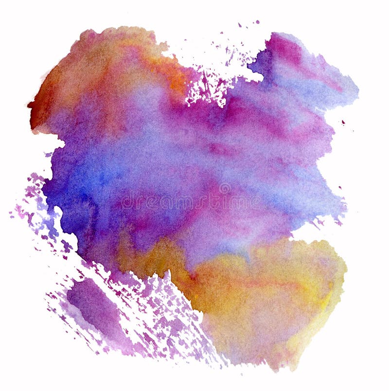 Acuarela Abstracta Pintada a Mano Stock de ilustración - Ilustración de ...