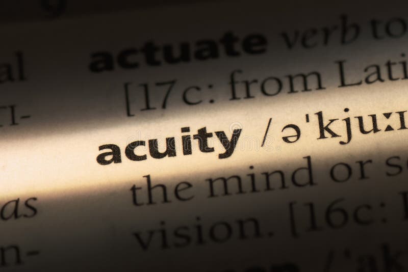 Acuity stock image. Image of word, printed, definition - 114408219