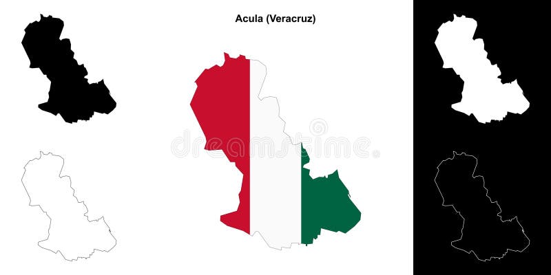 Acula outline map stock illustration. Illustration of outline - 380068538