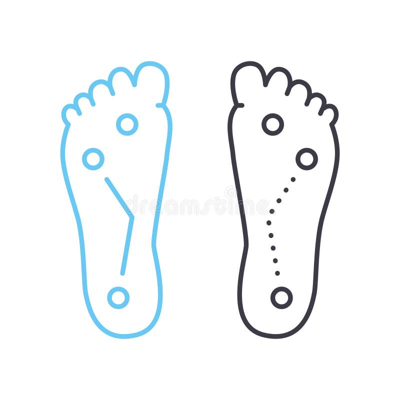 Acupressure Line Icon, Outline Symbol, Vector Illustration, Concept ... Acupressure Line Icon, Outline Symbol, Vector Illustration, Concept ...