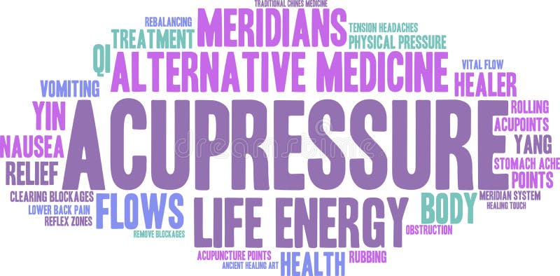 Acupressure word cloud stock vector. Illustration of pressure - 175563593