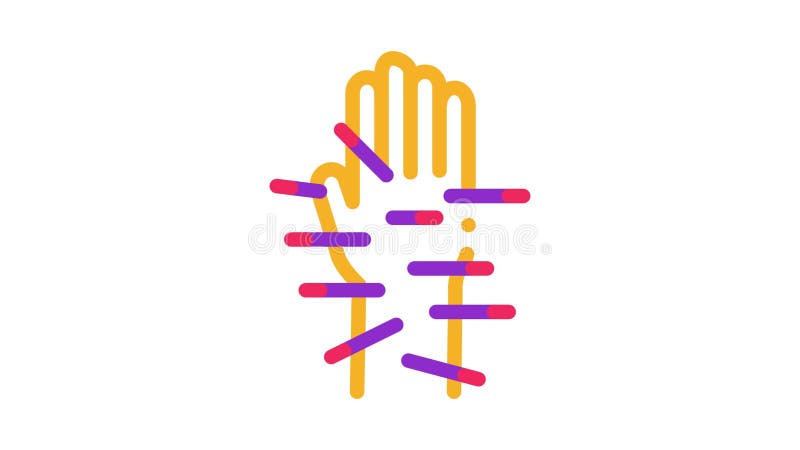 Acupuncture Hands Icon Animation Stock Video - Video of patient, heal ...