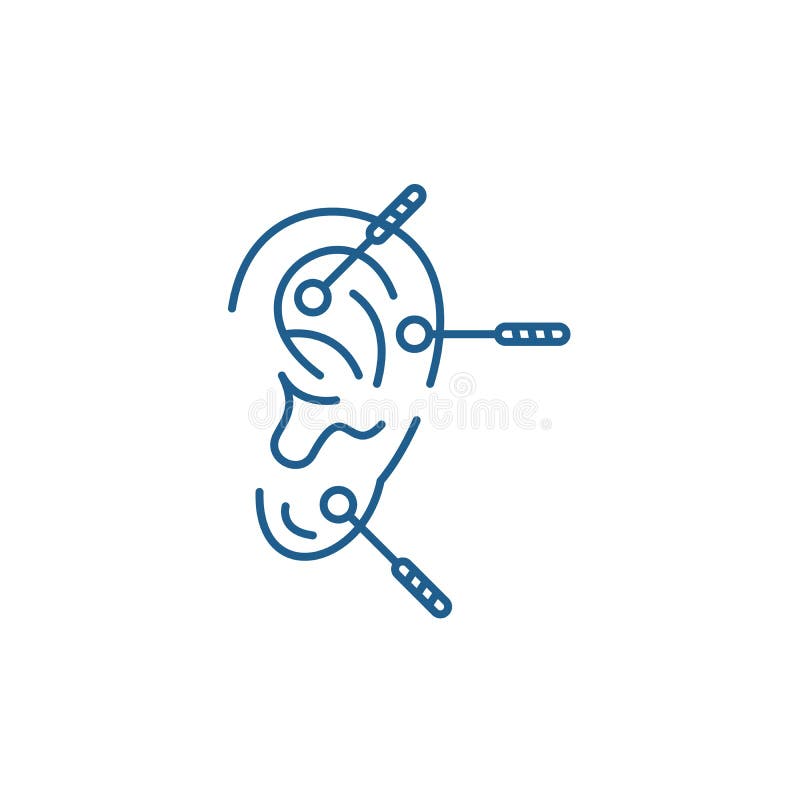 Acupuncture Line Icon Concept. Acupuncture Flat Vector Symbol, Sign ... Acupuncture Line Icon Concept. Acupuncture Flat Vector Symbol, Sign ...