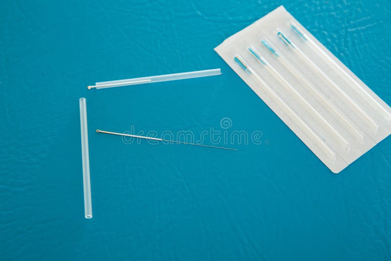 Acupuncture Needles In Doctor Hands Holding Blister Stock Photo - Image ...