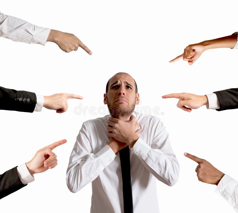 Hombre de negocios acusado foto de archivo. Imagen de pierda - 47285678