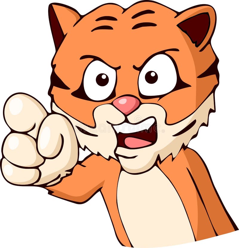 Grito Del Tigre De La Historieta Ilustración del Vector - Ilustración ...