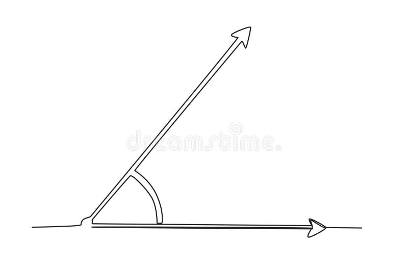 An Acute Angle of 45 Degrees Stock Vector - Illustration of mockup ...