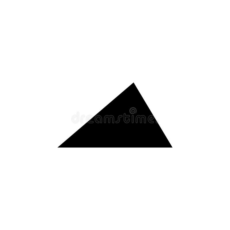 Acute Triangle Icon. Elements of Geometric Figure Icon for Concept and ...