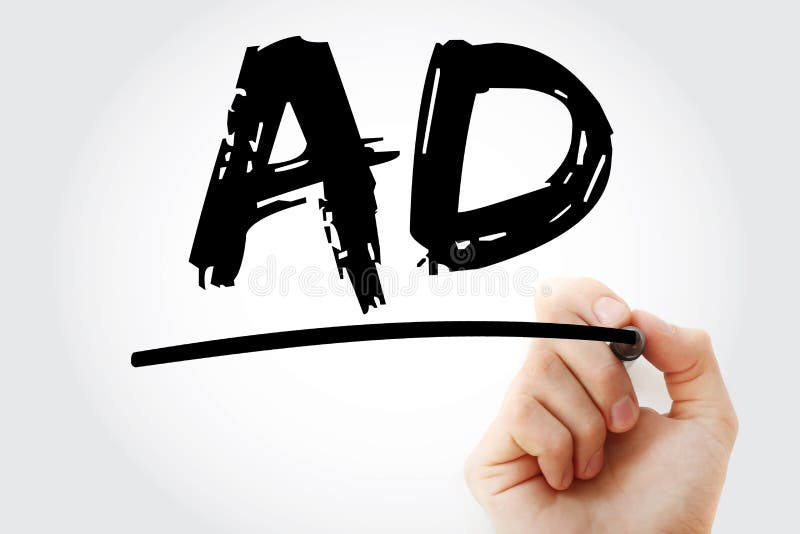AD - Active Directory Acronym, Technology Concept on Blackboard Stock ...