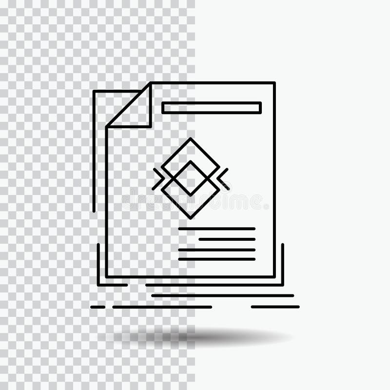 Ad, Advertisement, Leaflet, Magazine, Page Line Icon on Transparent ...