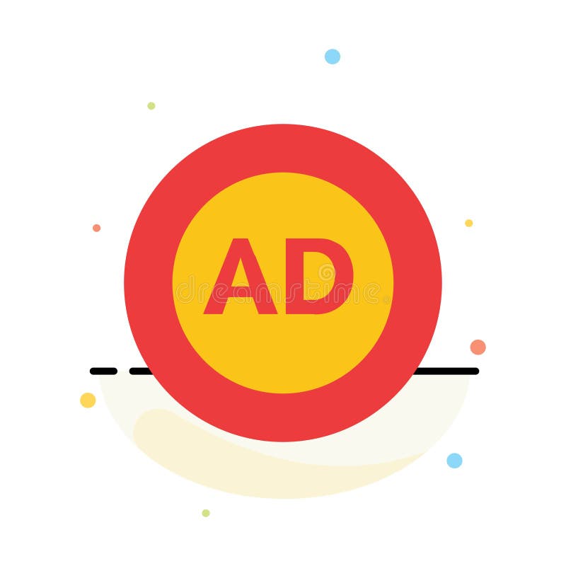 Ad, Ad Block, Advertisement, Advertising, Block Abstract Flat Color ...