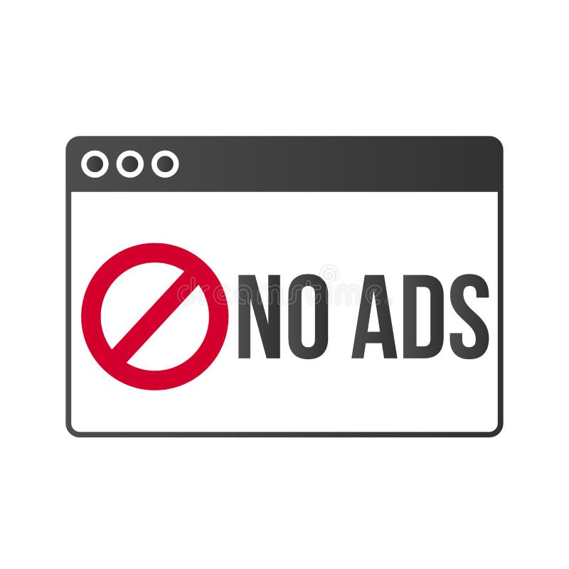 Adblock Web Popup Banner Concept. Isolated Vector Stock Vector ...