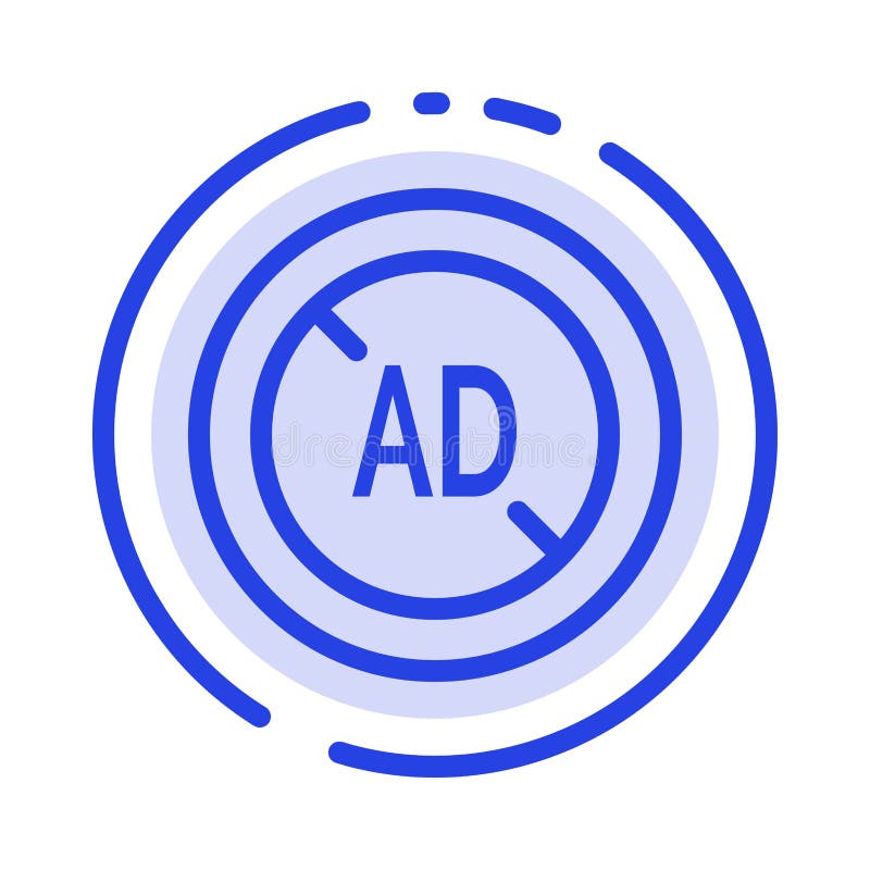 Ad, Blocker, Ad Blocker, Digital Blue Solid Logo with Place for Tagline ...