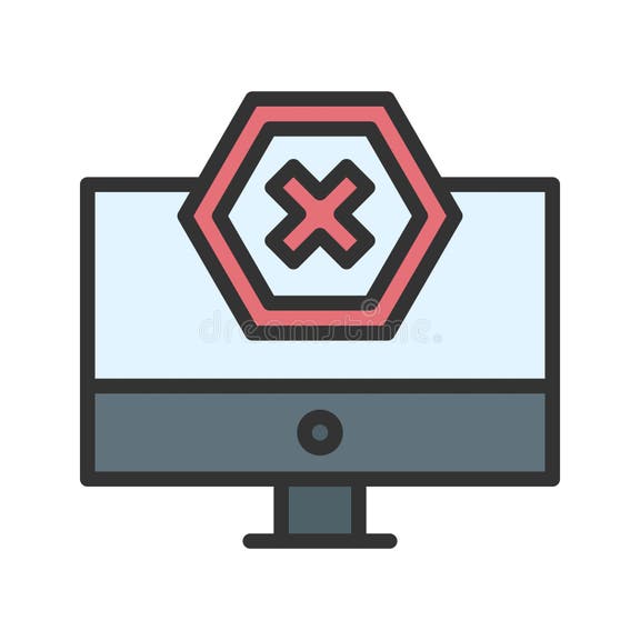 Ad Blocker Icon Image. stock vector. Illustration of icon - 286854812