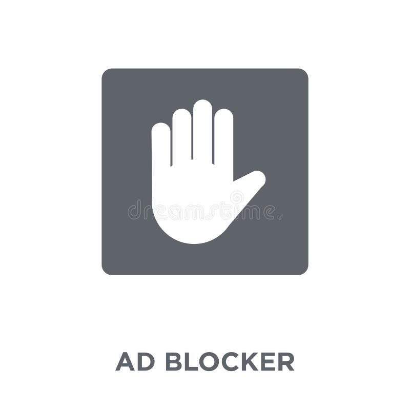 Ad Blocker Icon on White Background. Simple Element Illustration from ...