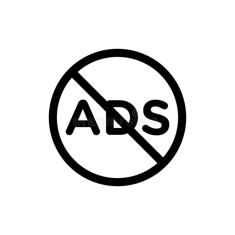 Ad blocker icon stock illustration. Illustration of business - 330823289