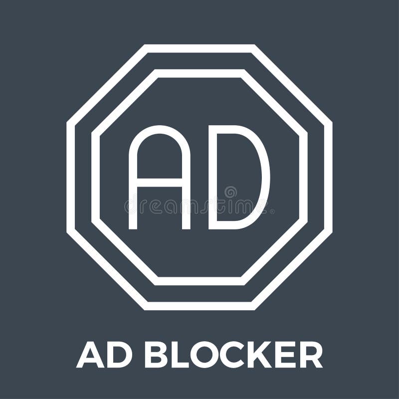 Vector Ad Block Line Icon Stock Illustrations – 281 Vector Ad Block ...