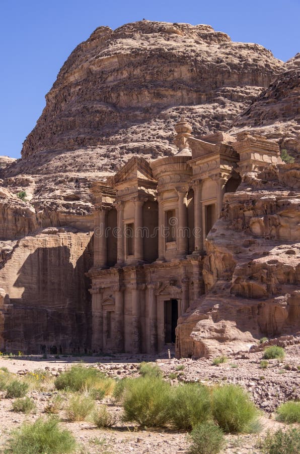 Ad Deir, the Monastery Temple of Petra Stock Photo - Image of landmark ...