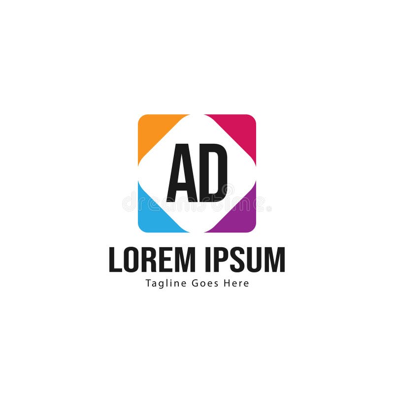 Letter Ad Modern Logo Design Stock Illustrations – 2,930 Letter Ad ...