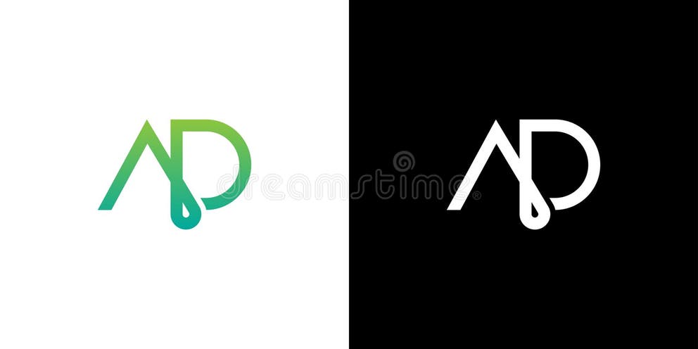AD Letter Logo Design, AD Monogram, Initial AD Logo, AD Logo, Icon ...