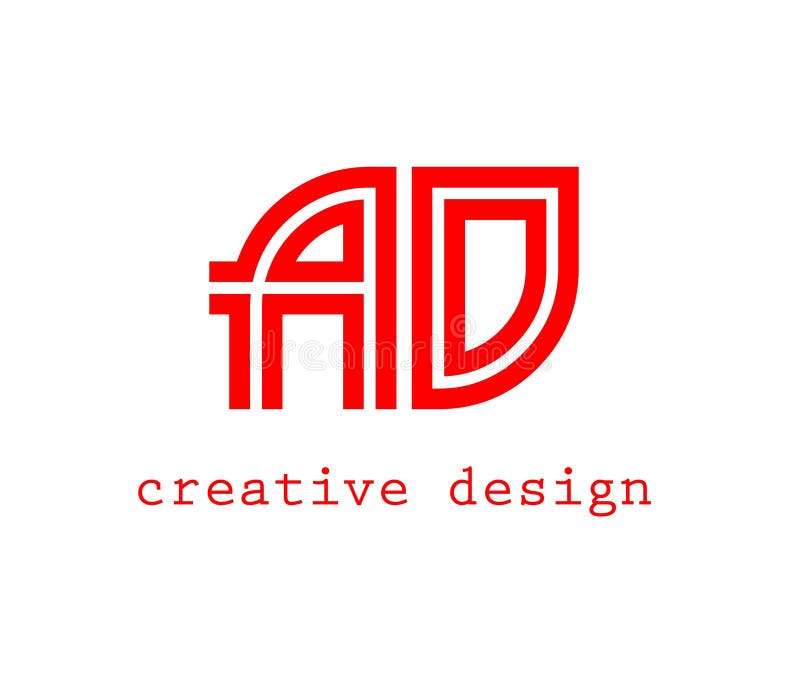 Ad logo design stock illustration. Illustration of banner - 227447115