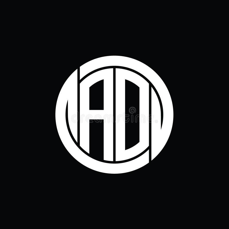 AD Logo Monogram Shield Inside Circle Shape Vector Images Design ...