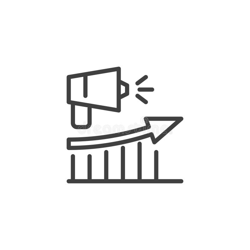 Advertising Performance Vector Icon Stock Vector - Illustration of ...