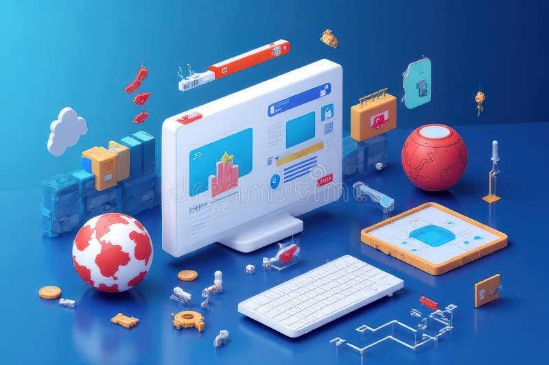 Ad Placement Optimization in Digital Marketing Stock Illustration ...