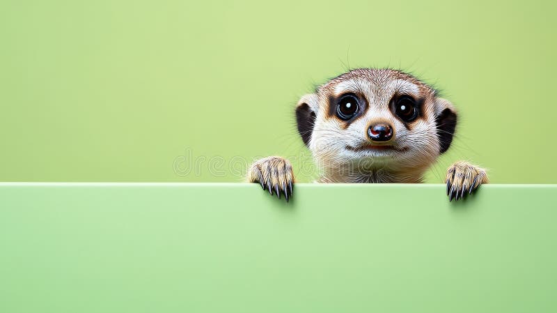 An Ad Space with a Humorous Touch, Depicting a Meerkat Peeking Over a ...
