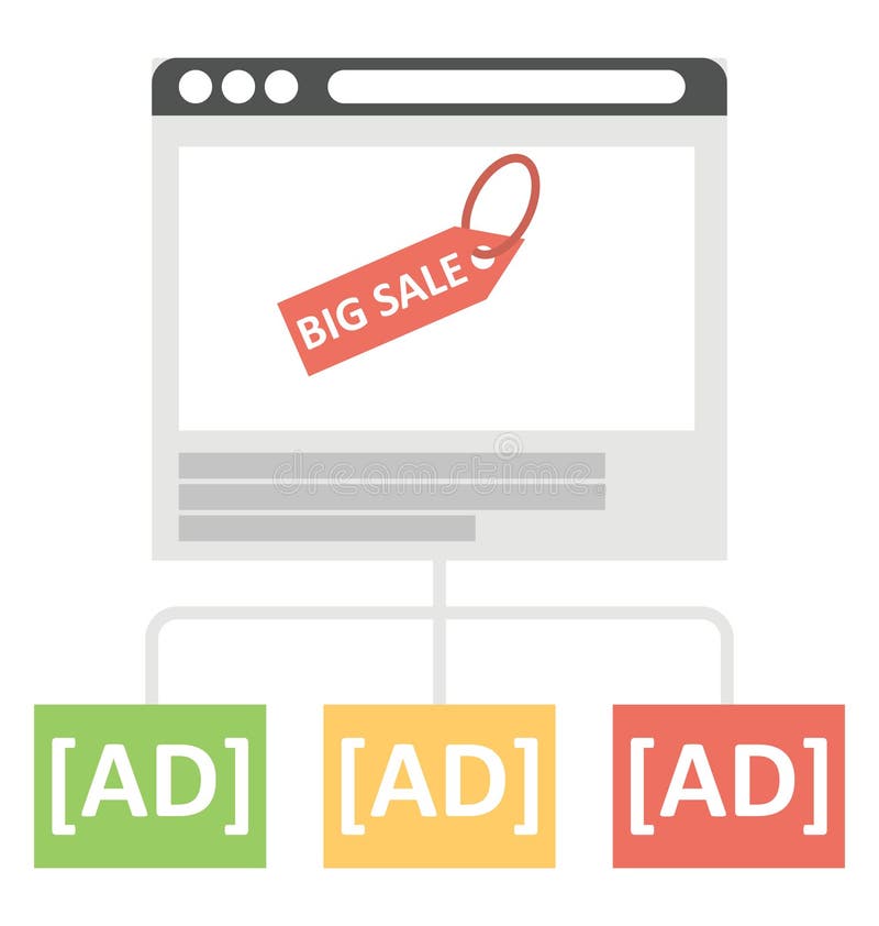 Ad System Isolated Vector Icon that Can Be Easily Modified or Edit ...
