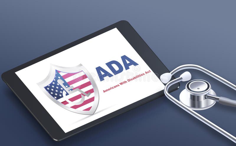 Americans Disabilities Act Ada Shield Stock Illustrations – 3 Americans ...