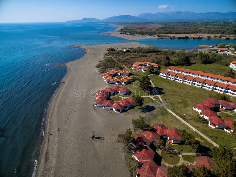 Ada Bojana stock image. Image of send, hotel, beach, beautiful - 90752647