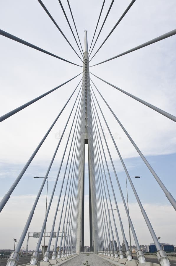 Ada bridge. Belgrade stock image. Image of construction - 43249097