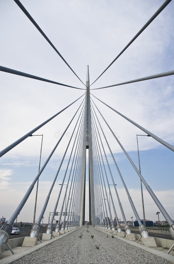 Ada bridge. Belgrade stock photo. Image of beograd, sava - 43249118