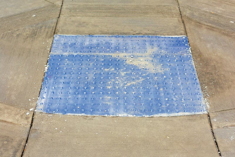 ADA Compliant Detectable Warning Surface Tactiles Installation Stock ...