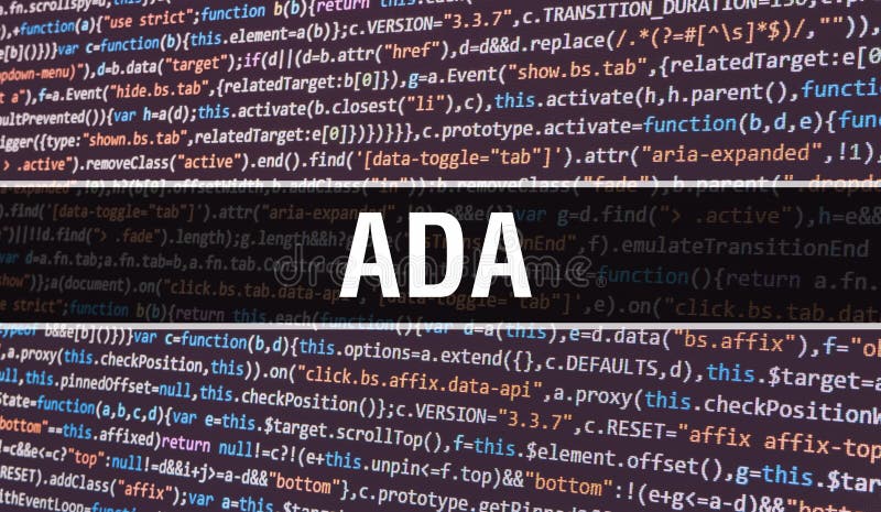 Ada Concept with Random Parts of Program Code. Ada with Programming ...