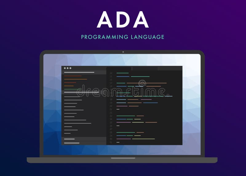 Ada Programming Language Stock Vector Illustration Of Computer 138925976