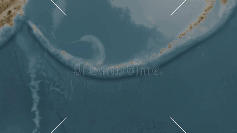 Bering Island in the Bering Sea. Sepia Map. Slide Stock Footage - Video ...