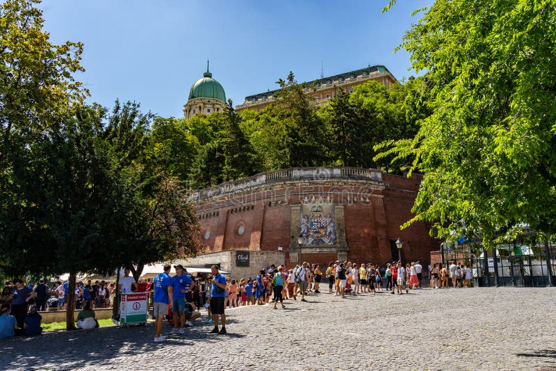 Adam Clark Square in Budapest, Hungary. Editorial Stock Image - Image ...