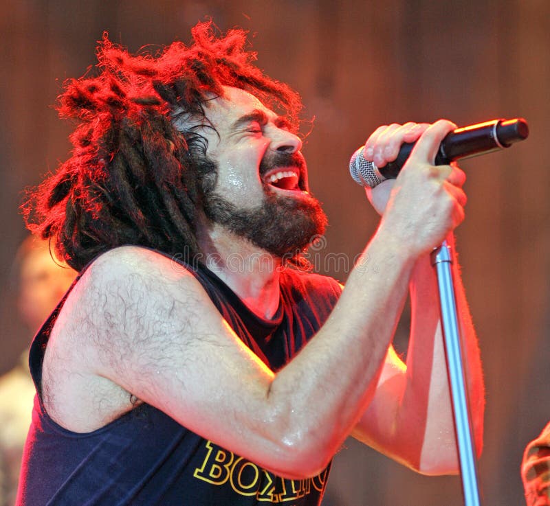 Adam Duritz with Counting Crows Editorial Stock Photo - Image of ...