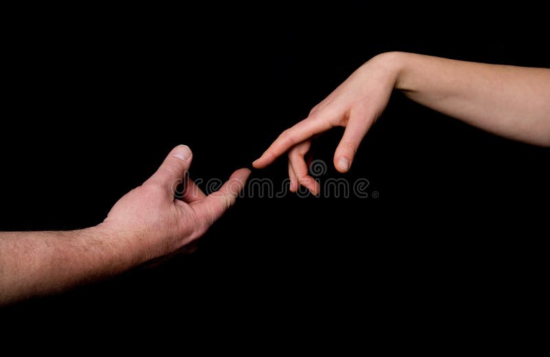 Adam & God stock image. Image of spirituality, hand - 3605141