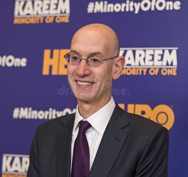 Adam Silver, NBA-Commissaris Redactionele Fotografie - Image of sporten, lucht: 61419112