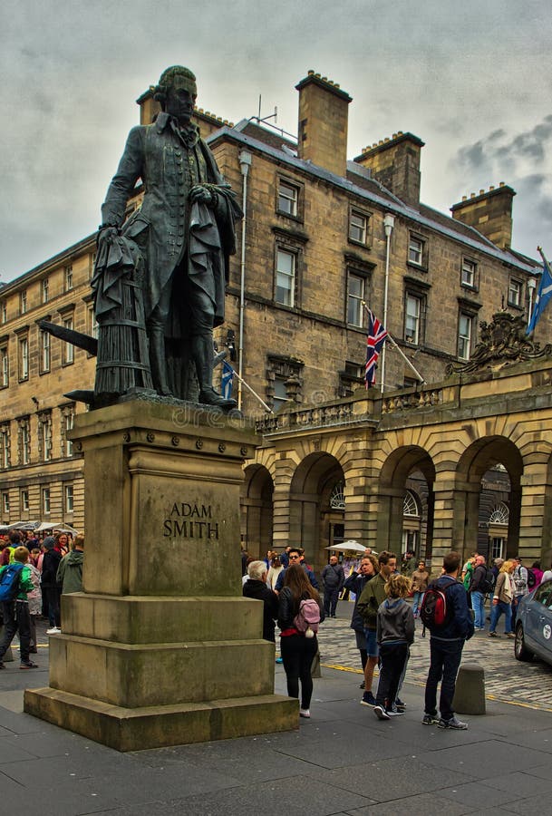 Adam Smith from Edinburgh. editorial photo. Image of buildings - 200987666