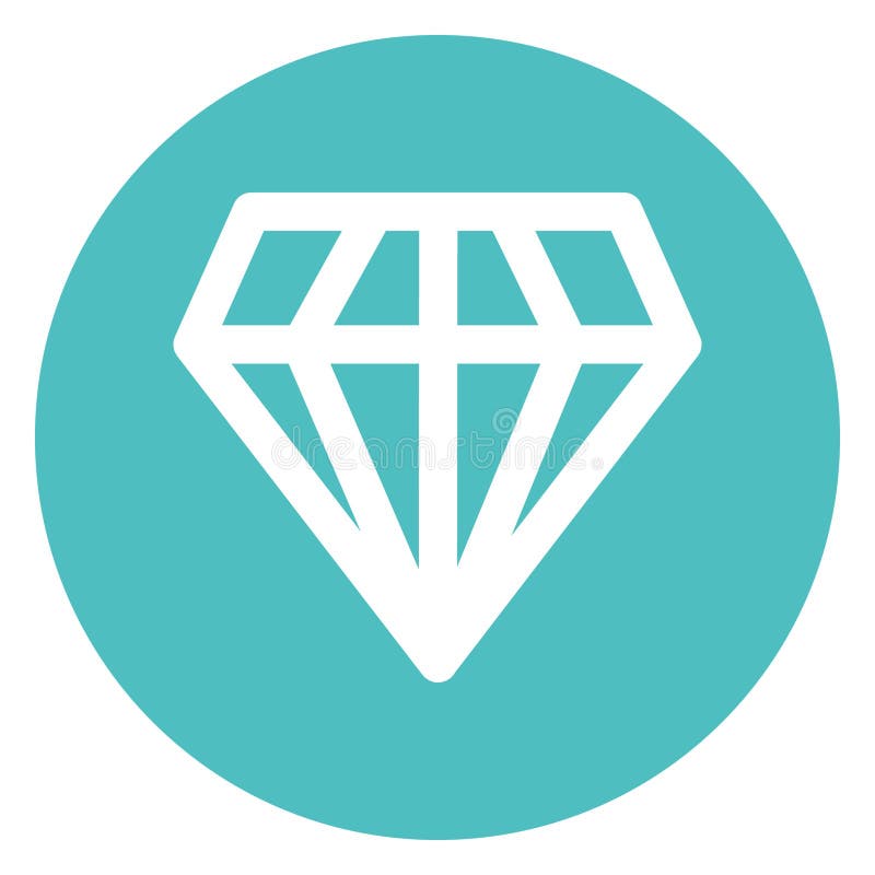 Adamant icon, flat style. stock vector. Illustration of object - 116720513