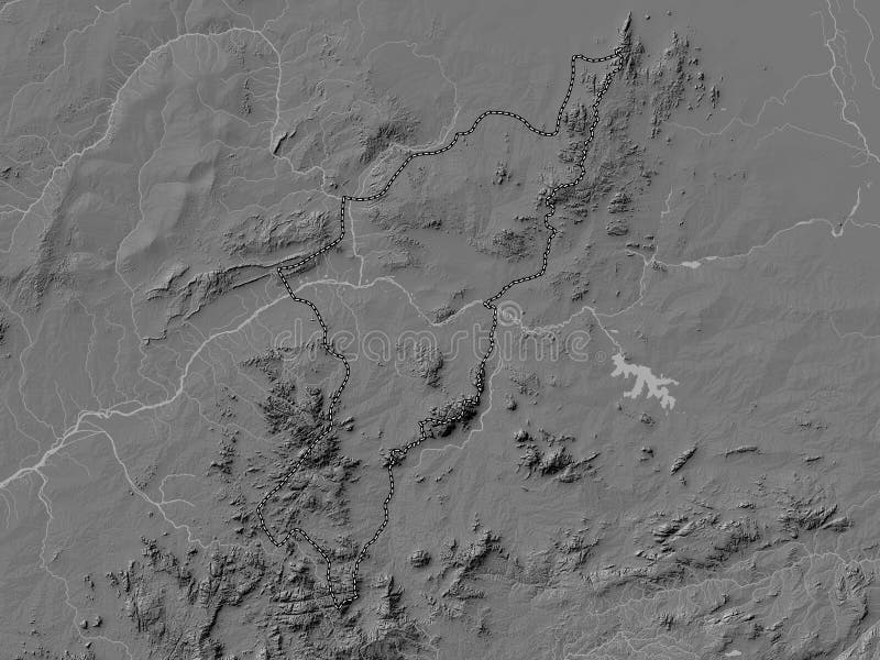 Adamawa, Nigeria. Bilevel. No Legend Stock Illustration - Illustration ...