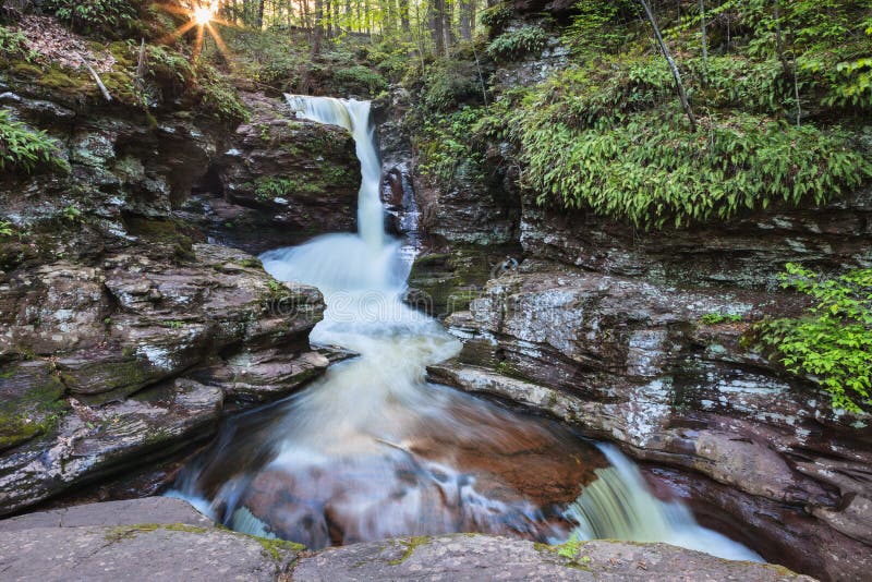Dockside View Of Pecks Pond Stock Image - Image of lake, pocono: 33149273