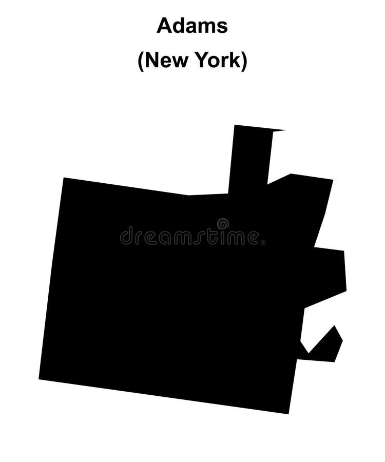 Adams outline map stock illustration. Illustration of adams - 387612727