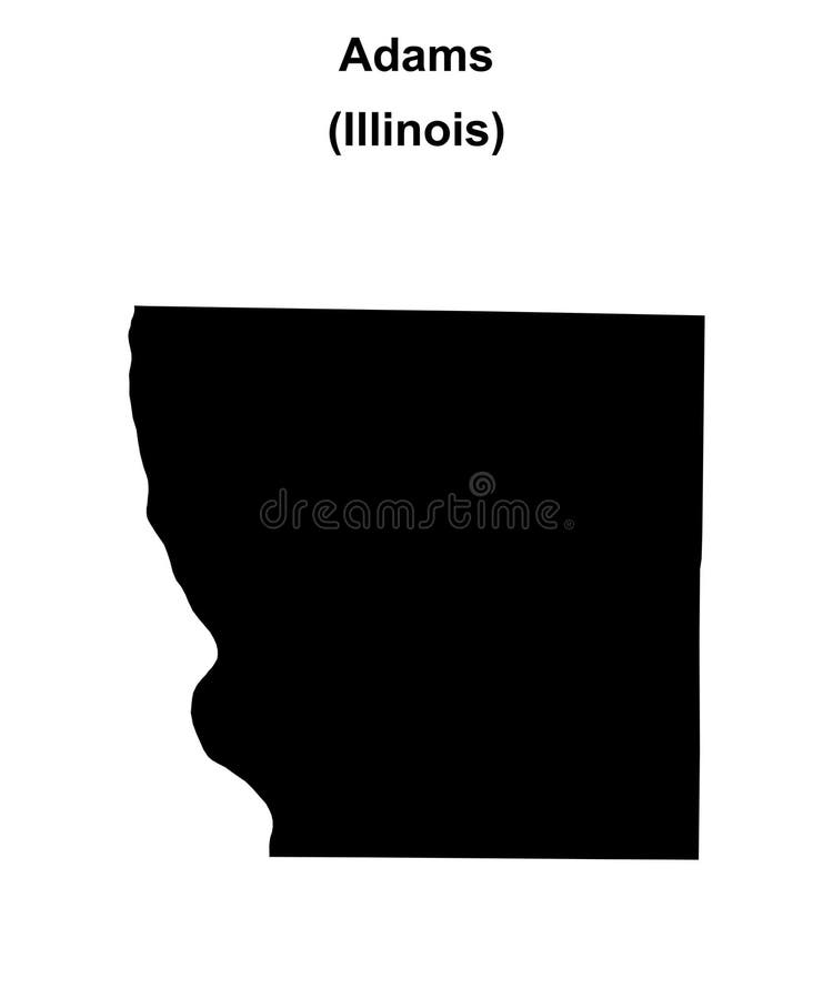 Adams outline map stock vector. Illustration of design - 361544914